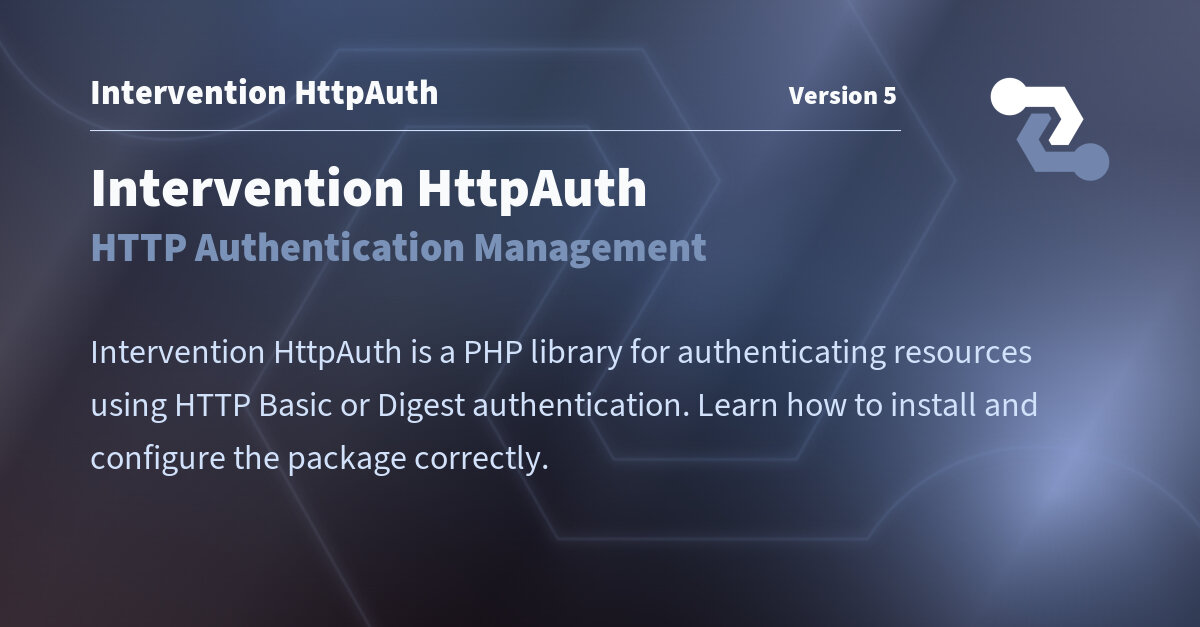 Intervention HttpAuth v5 | intervention.io Intervention HttpAuth v5 | intervention.io